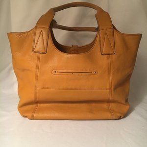 b. makowsky | Bags | B Makowsky Mustard Yellow Leather Tote | Poshmark